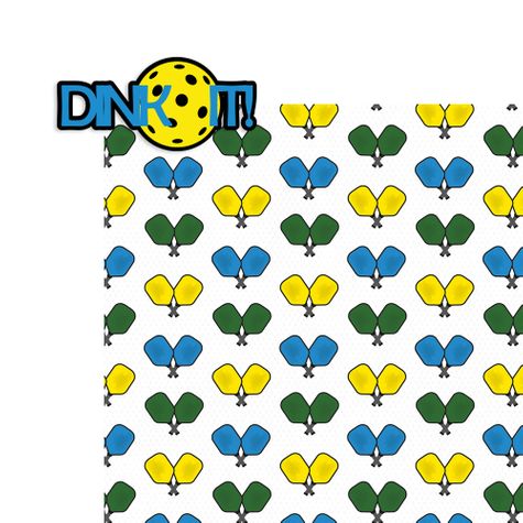 Pickleball: Dink it 2 Piece Laser Die Cut Kit