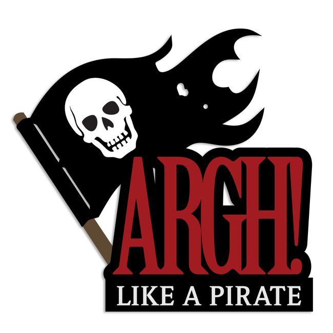 Pirates: Argh Like a Pirate Laser Die Cut