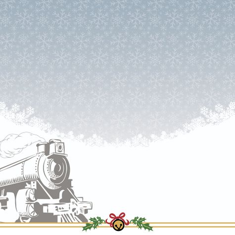 Polar Express: Train and Ticket 12 x 12 Paper
