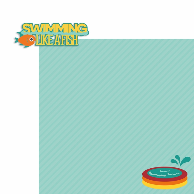 Pool: Swim like 2 Piece Laser Die Cut Kit