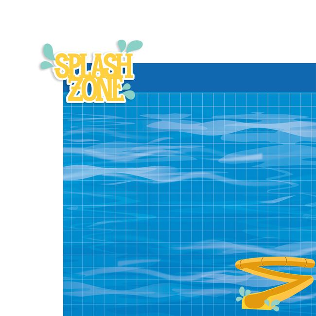 Poolside: Splash Zone 2 Piece Laser Die Cut Kit