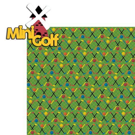 Putt Putt: Mini Golf 2 Piece Laser Die Cut Kit