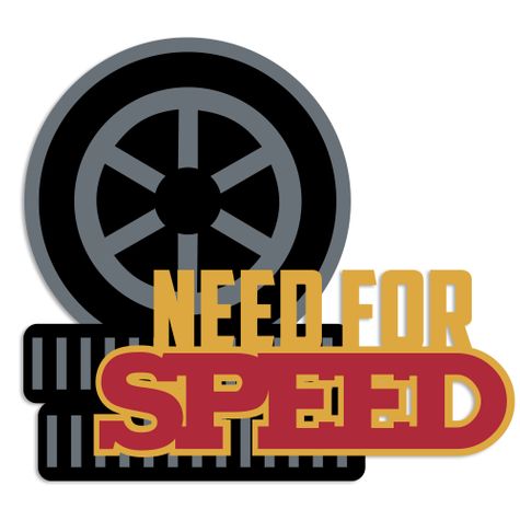 Race Day: Need for Speed Laser Die Cut