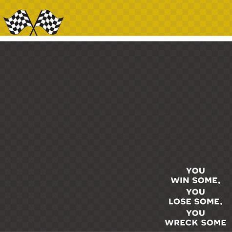 Racecar: At The Track 12 x 12 Paper