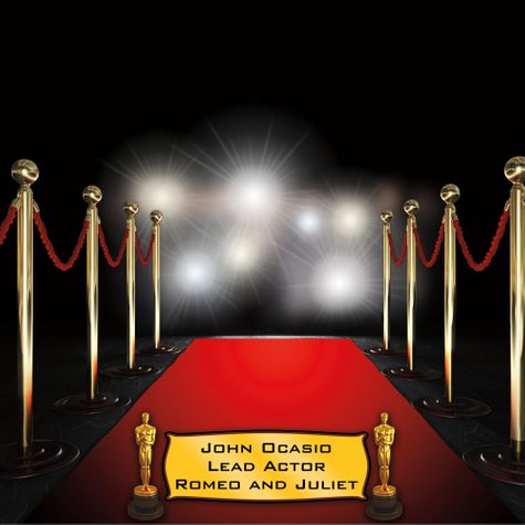 Red Carpet Award 12 x 12 Custom Paper
