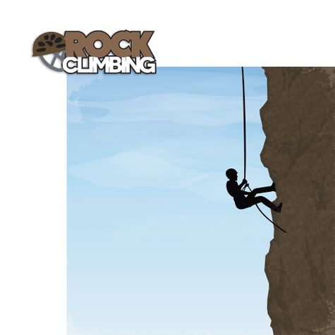 Rock Climbing: Rock Climbing 2 Piece Laser Die Cut Kit