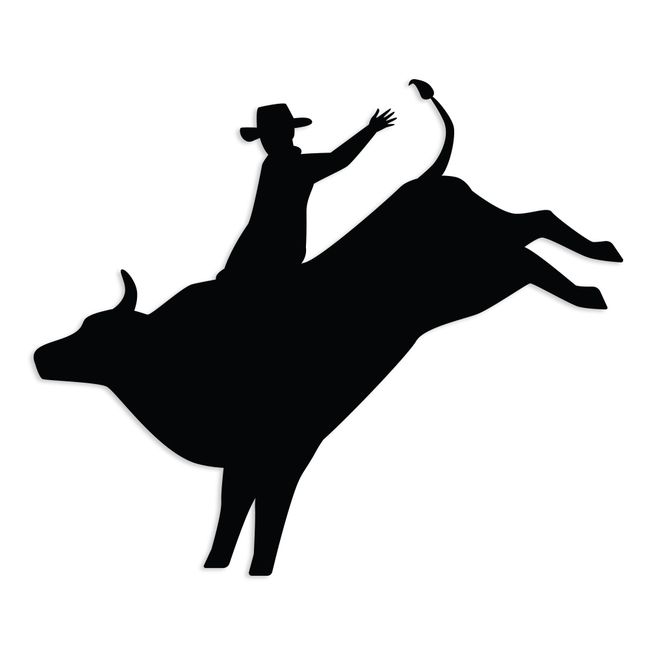 Riding Bull Outline