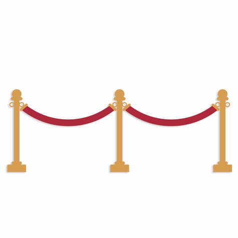 Rope Divider Border Laser Die Cut