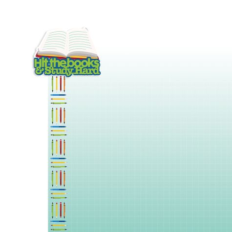 School: Hit the Books 2 Piece Print and Cut Kit