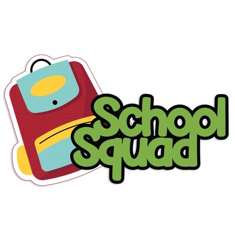 School: School Squad Print and Cut Laser Die Cut