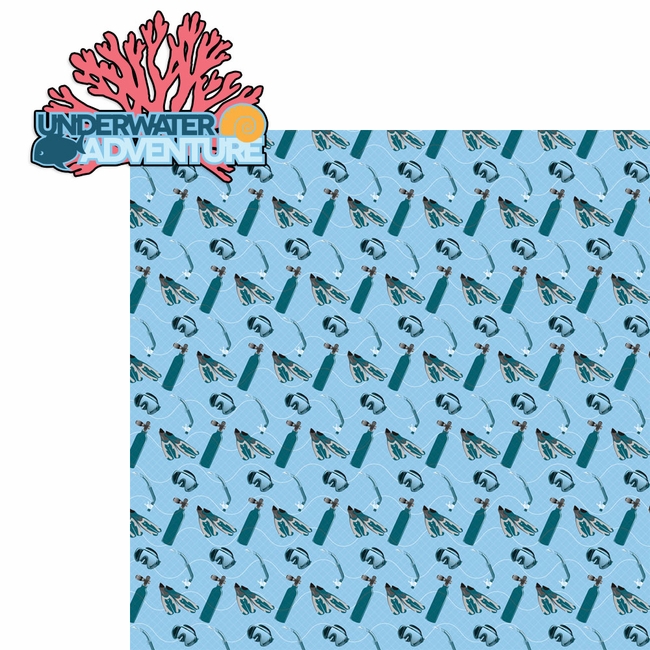 Scuba Diving: Underwater Adventure 2 Piece Laser Die Cut Kit