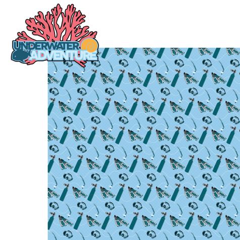 Scuba Diving: Underwater Adventure 2 Piece Laser Die Cut Kit
