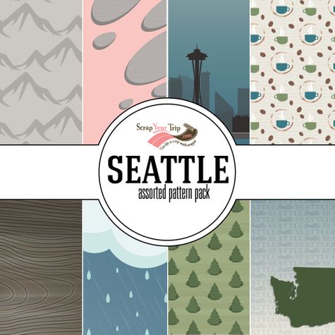 Seattle Assorted 12 x 12 Paper Pack