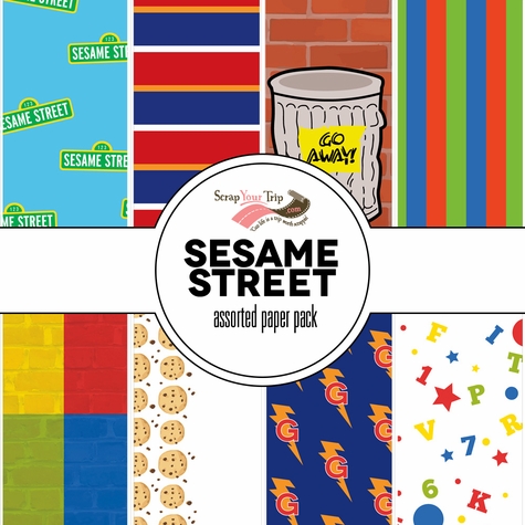 Sesame Street Assorted 12 x 12 Paper Pack