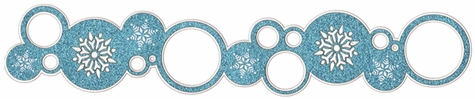 Snowflake Glitter Border Laser Die Cut