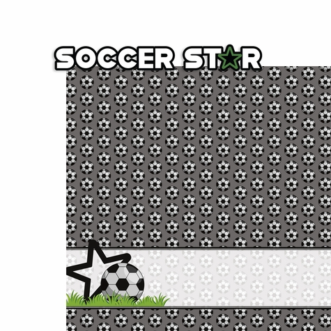 Soccer 2 Piece Laser Die Cut Kit