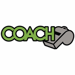 Soccer: Coach Laser Die Cut