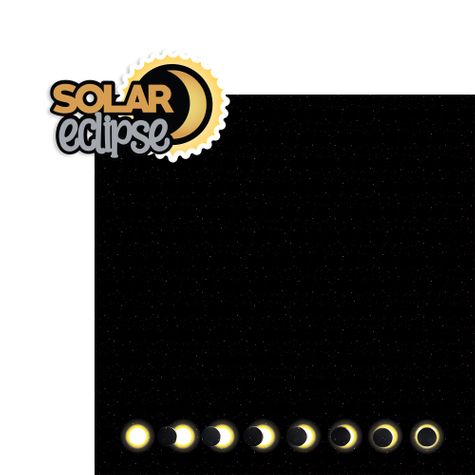 Solar Eclipse: Solar Eclipse 2 Piece Print and Cut Kit