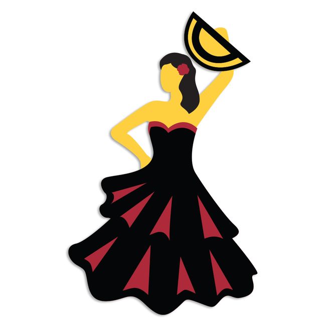 Spain: Dancer Laser Die Cut