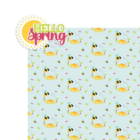 Spring: Hello Spring 2 Piece Laser Die Cut Kit