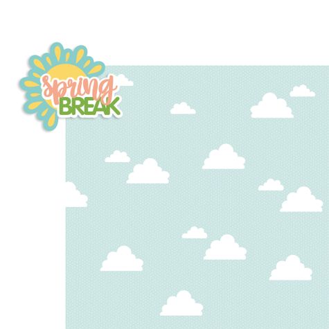 Spring: Spring Break 2 Piece Laser Die Cut Kit