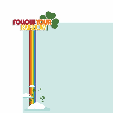 St. Patrick's Day: Follow your Rainbow 2 Piece Laser Die Cut Kit