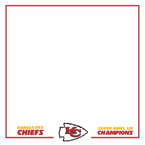 Superbowl LIV Chiefs Champs 12 x 12 Paper