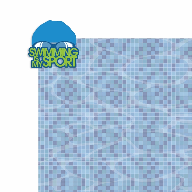 Swim: Swimming is my Sport 2 Piece Laser Die Cut Kit