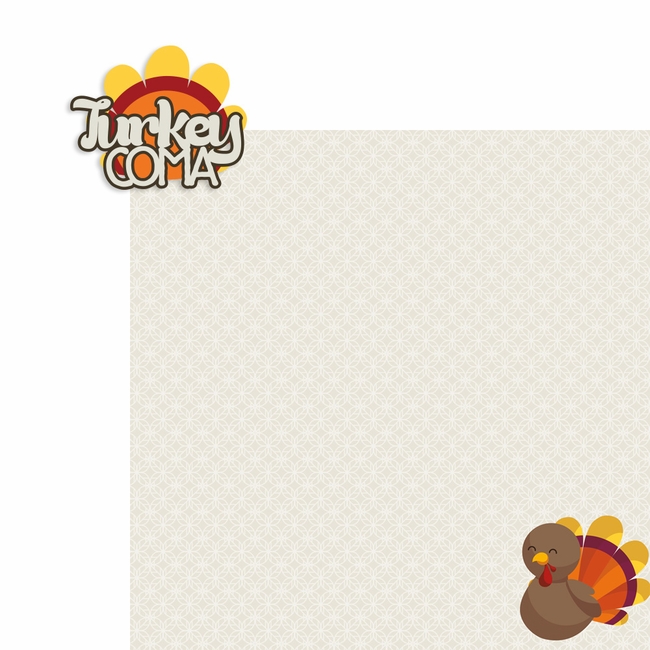 Thanksgiving: Turkey Coma 2 Piece Laser Die Cut Kit