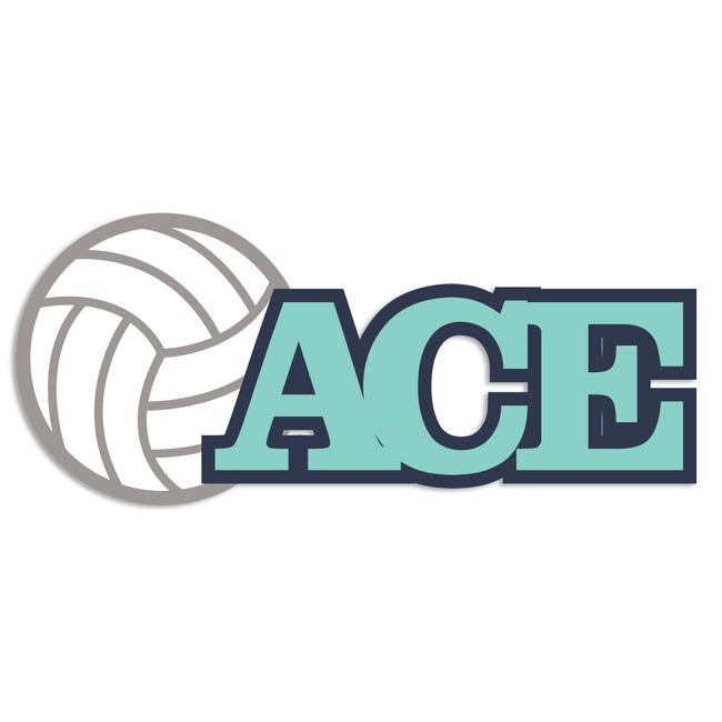 Volleyball: ACE Laser Die Cut