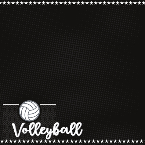 Volleyball: Game Day 12 x 12 Paper