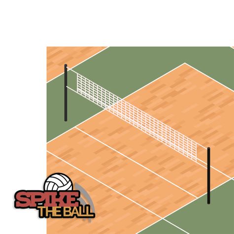 Volleyball: Spike the Ball 2 Piece Laser Die Cut Kit