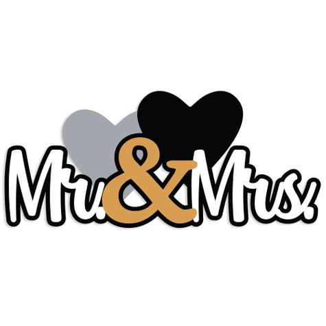Wedding: Mr. and Mrs. Laser Die Cut