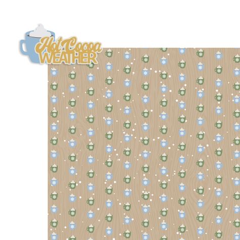 Winter: Hot Cocoa Weather 2 Piece Laser Die Cut Kit