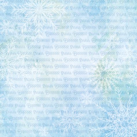 Winter: So Cold Print and Cut 12 x 12 Paper