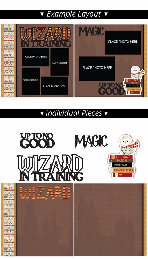 Wizard in Training 2 Page Print and Cut