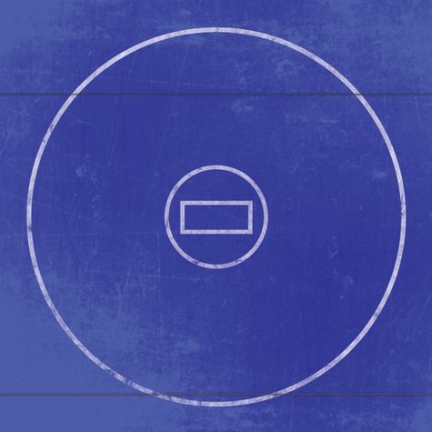 Wrestling: Blue Ring 12 x 12 Paper