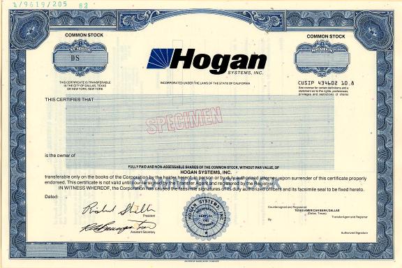 Hogan Systems, Inc. - California 1982