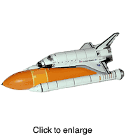 Space Shuttle Atlantis with Solid Rocket Boosters Diecast Model Aircraft by Dragon Models