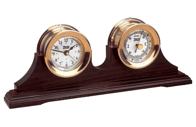 The Commodore's Nautical Clock and Barometer Gift Set from Weems & Plath®.