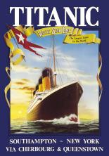 Titanic - Yellow Banner Tin Sign.