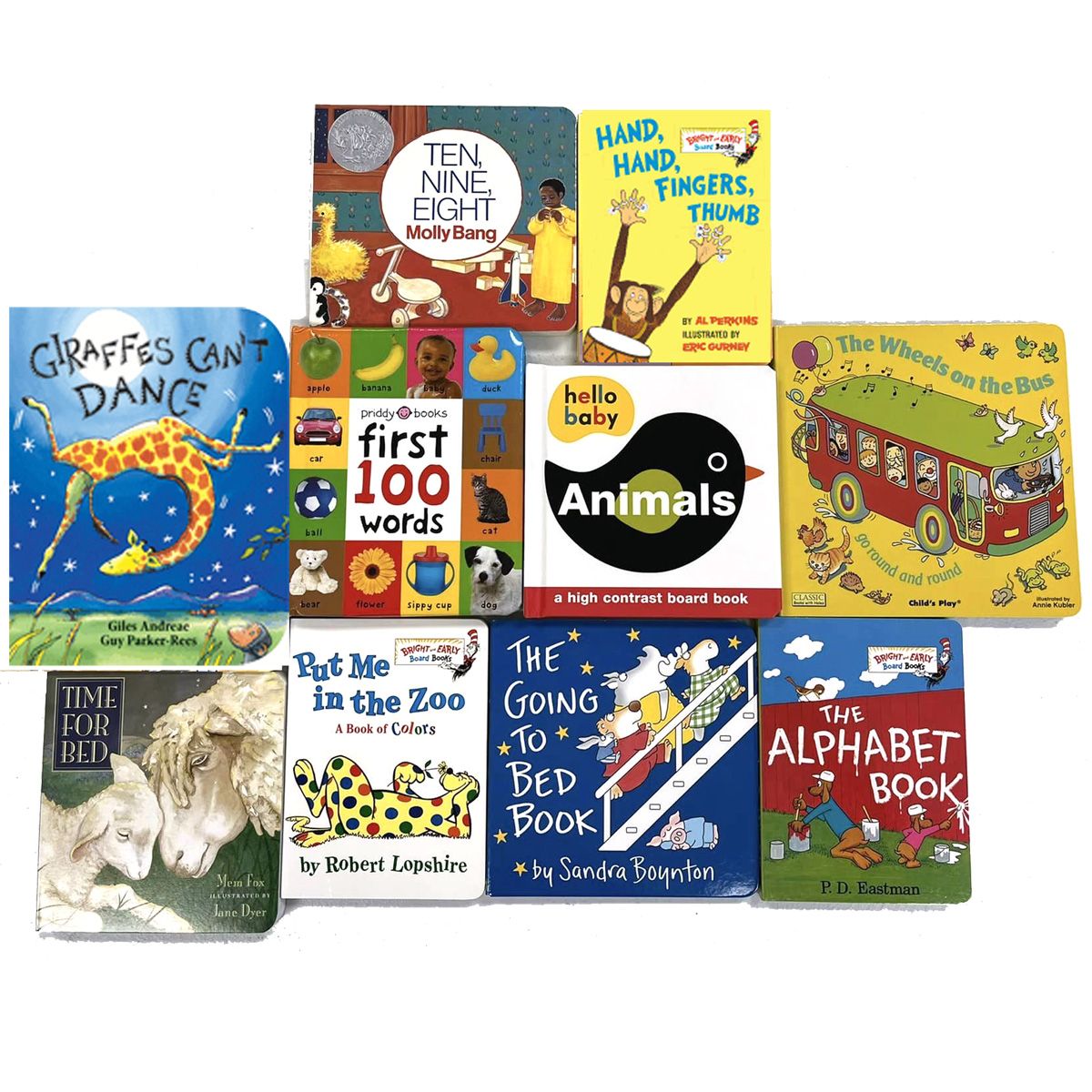 Newborn Gift Basket Unisex Design: Baby's First Library Board Books