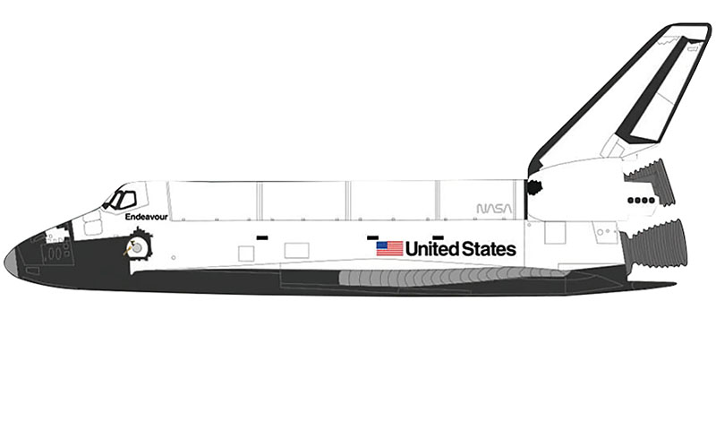 Space Shuttle Endeavour Drawing