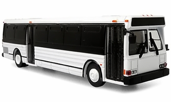 Iconic Replicas Grumman 870 Bus Model, Blank White, 87-0406