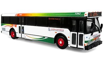 Iconic Replicas Orion V Bus Model, Golden Gate, 87-0512