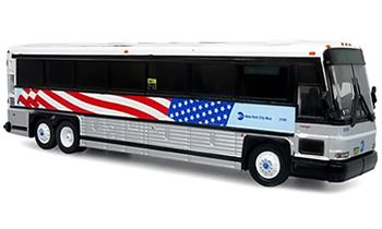 Iconic Replicas MCI D4000 Model, NYC 9/11 Memorial Bus, 87-0567