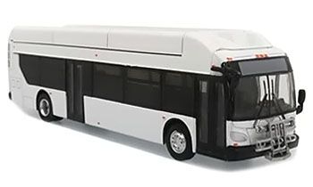 Iconic Replicas New Flyer Xcelsior Bus Model, Blank White, 87-0064