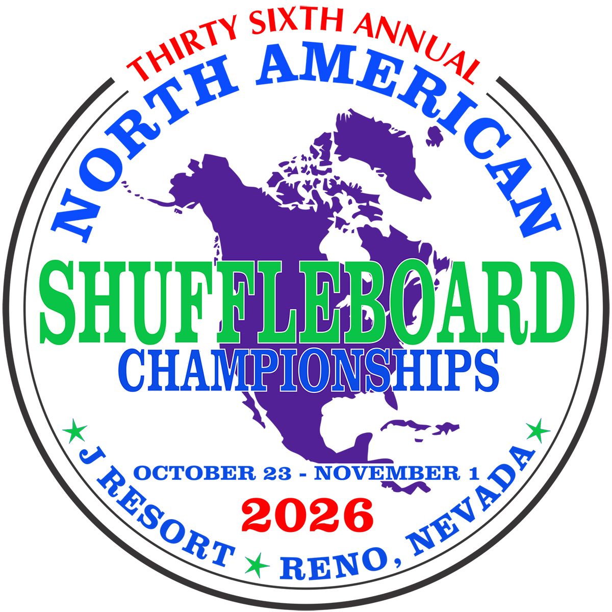 2026 North American Shuffleboard Championships|Board Fee