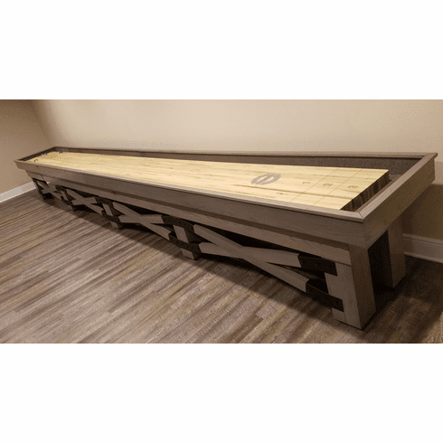 22 Foot Champion Rustic Shuffleboard Table | Champion Shuffleboard
