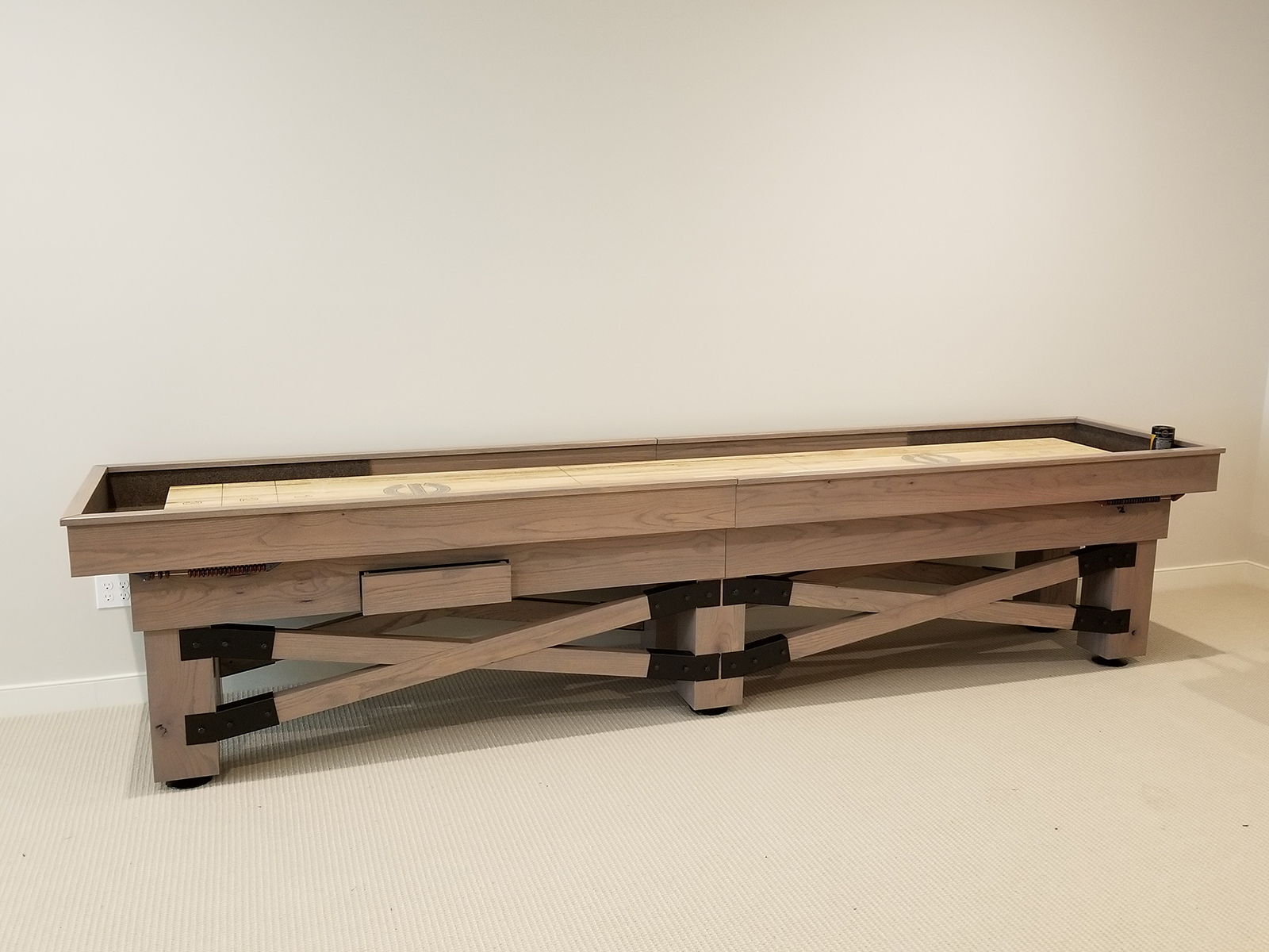 22 Foot Champion Rustic Shuffleboard Table | Champion Shuffleboard